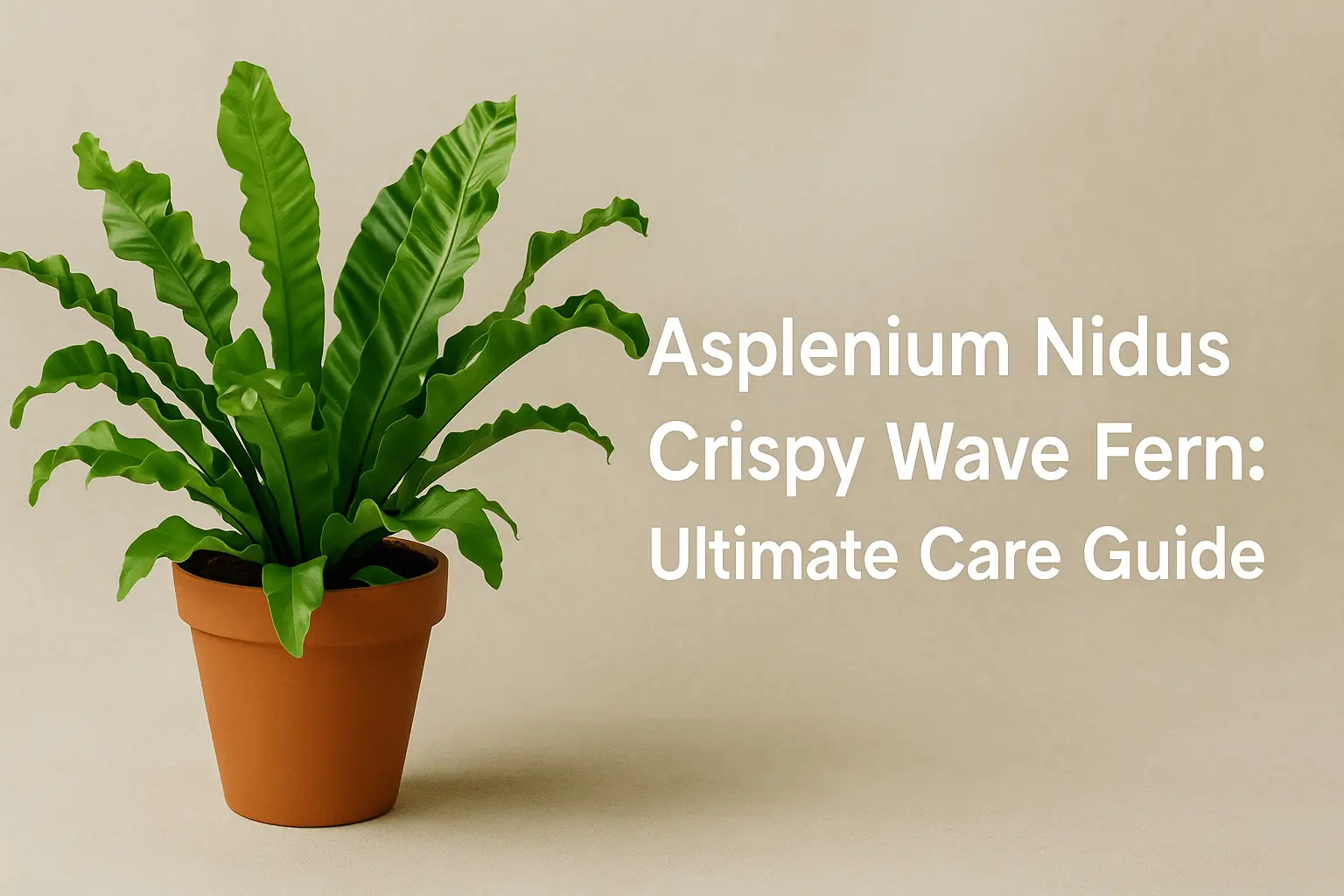 Asplenium Nidus Crispy Wave Fern: Ultimate Care Guide - Terrarium Master